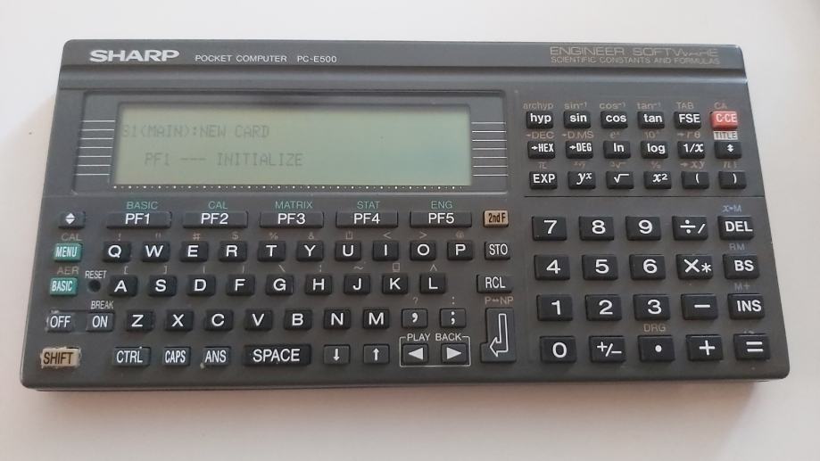Sharp pocket computer PC-E500