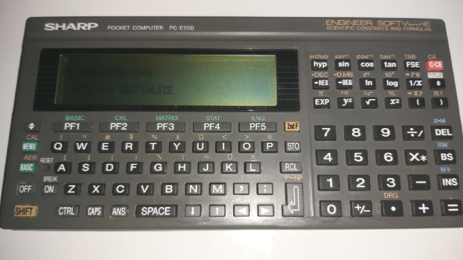 Sharp pocket computer PC-E500