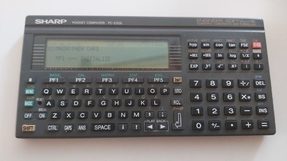 Sharp pocket computer PC-E500