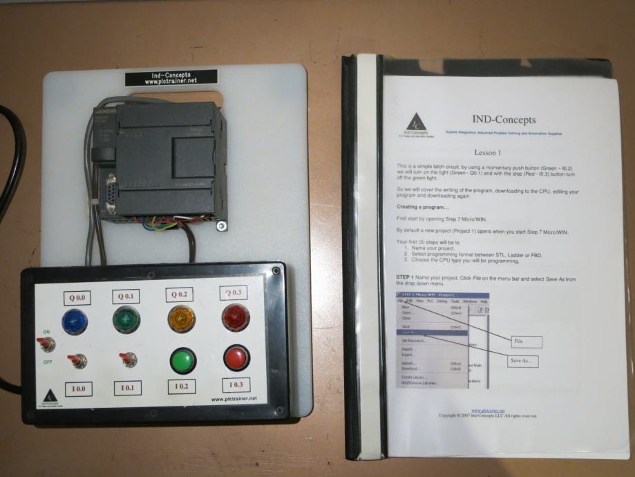Siemens S7-200 PLC Training Kit