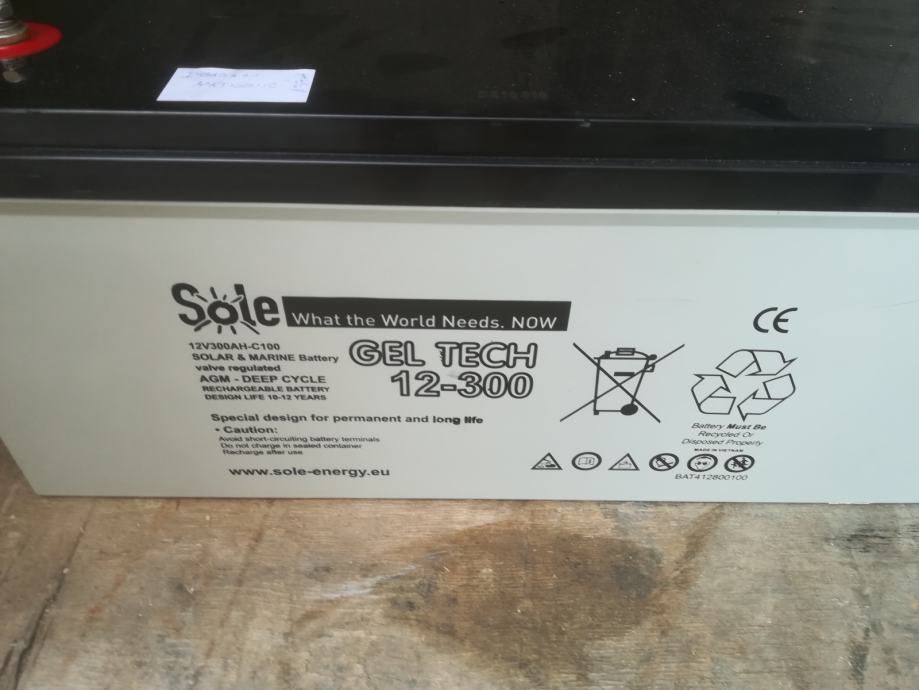 Solarni akumulator AGM-GELTECH 12V 300Ah