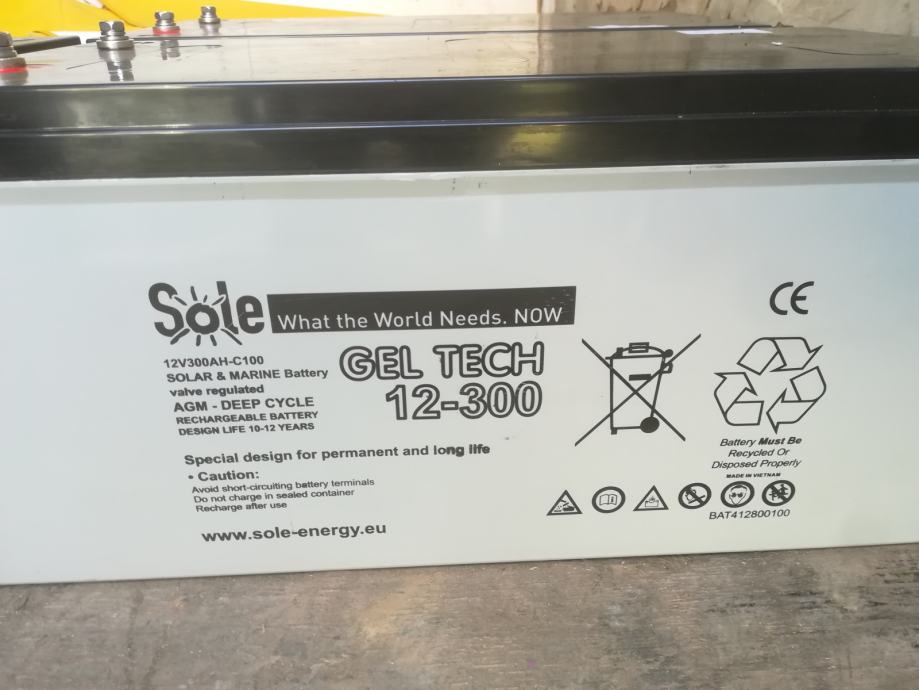 Solarni akumulator AGM-GELTECH 12V 300Ah