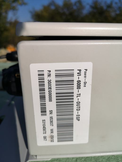 Solarni inverter pretvarač ABB AURORA PVI-6000-TL-OUTD 6kW