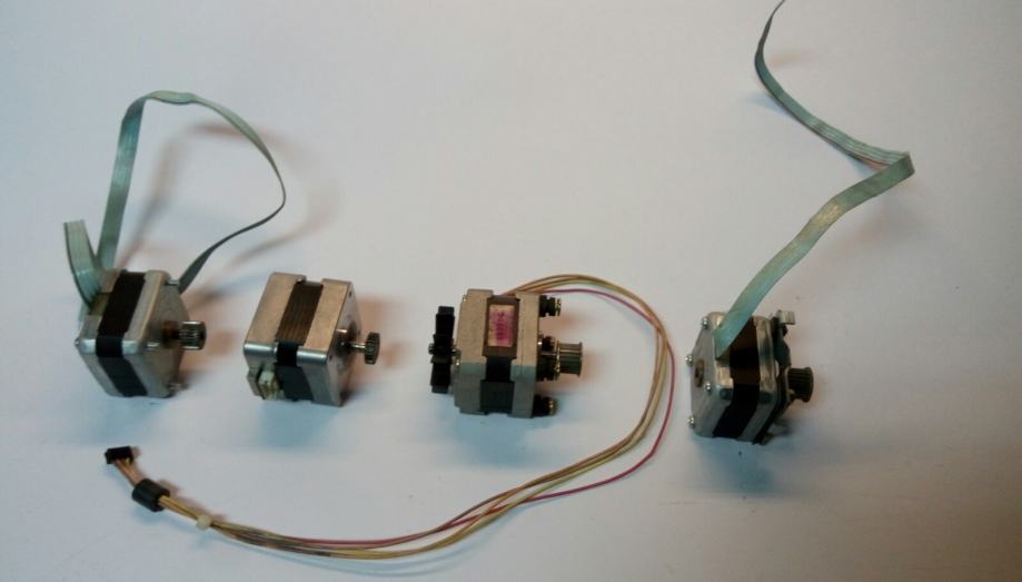 Step motori više vrsta i modela