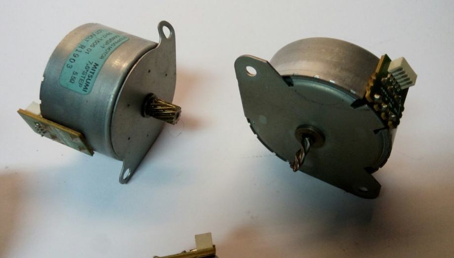 Step motori više vrsta i modela