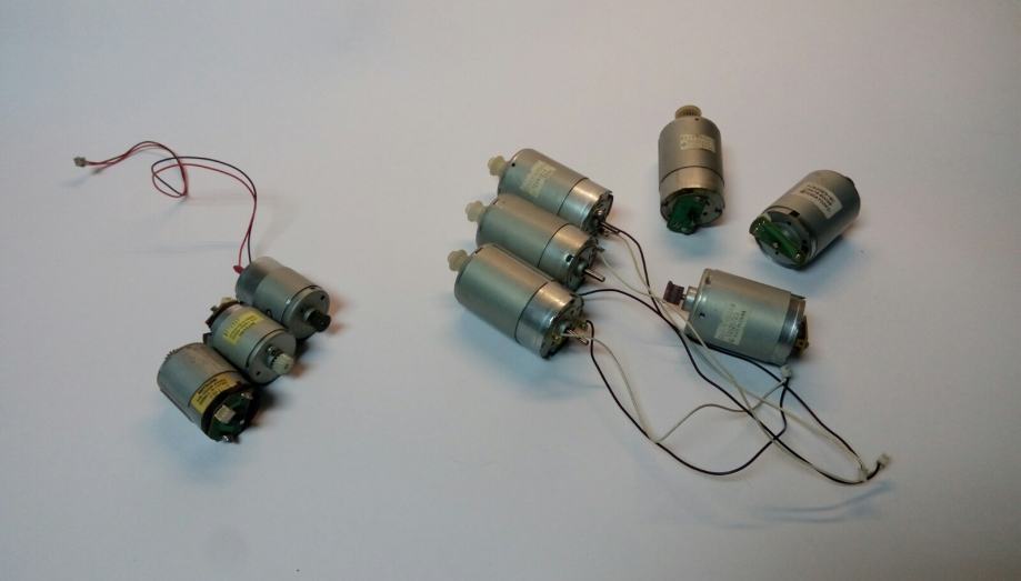 Step motori više vrsta i modela