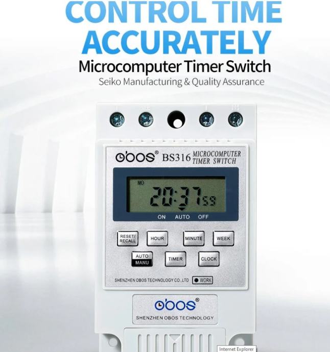 Timer BS316 Intelligent Microcomputer Programmable DC12v DC24V ac230v