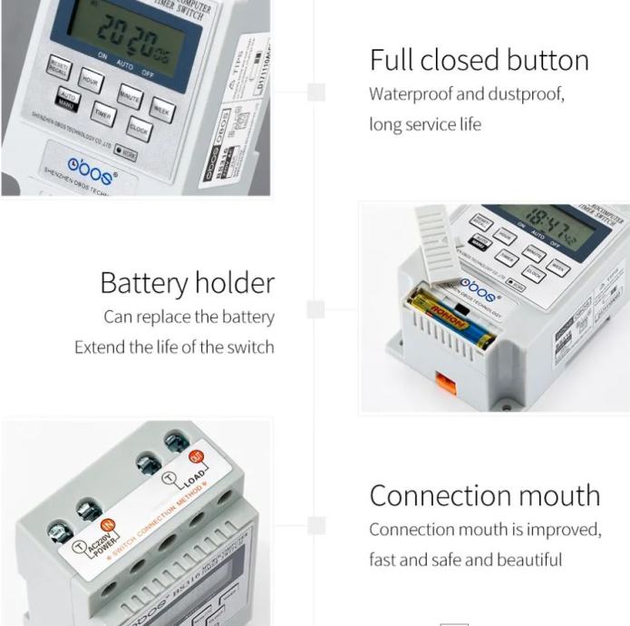 Timer BS316 Intelligent Microcomputer Programmable DC12v DC24V ac230v