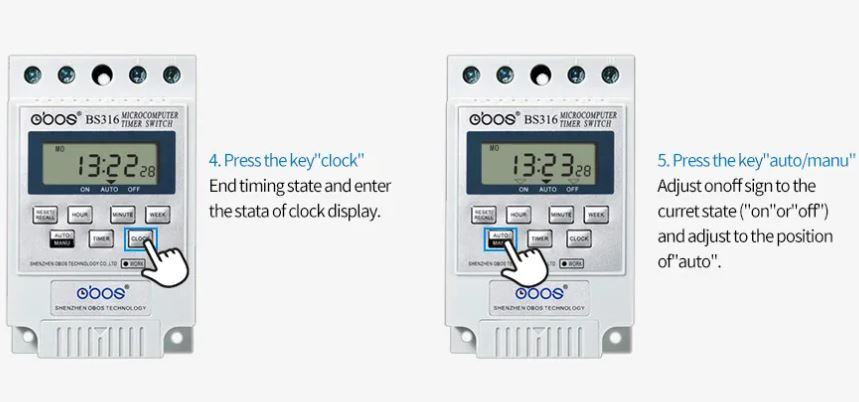 Timer BS316 Intelligent Microcomputer Programmable DC12v DC24V ac230v