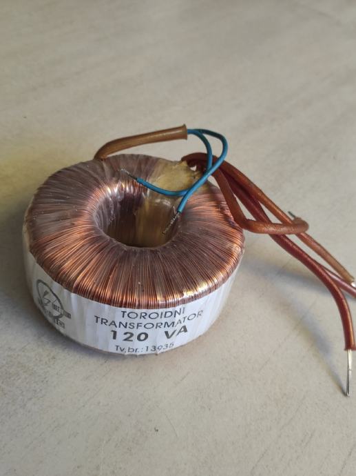 Toroidni transformator 18+18V 120VA