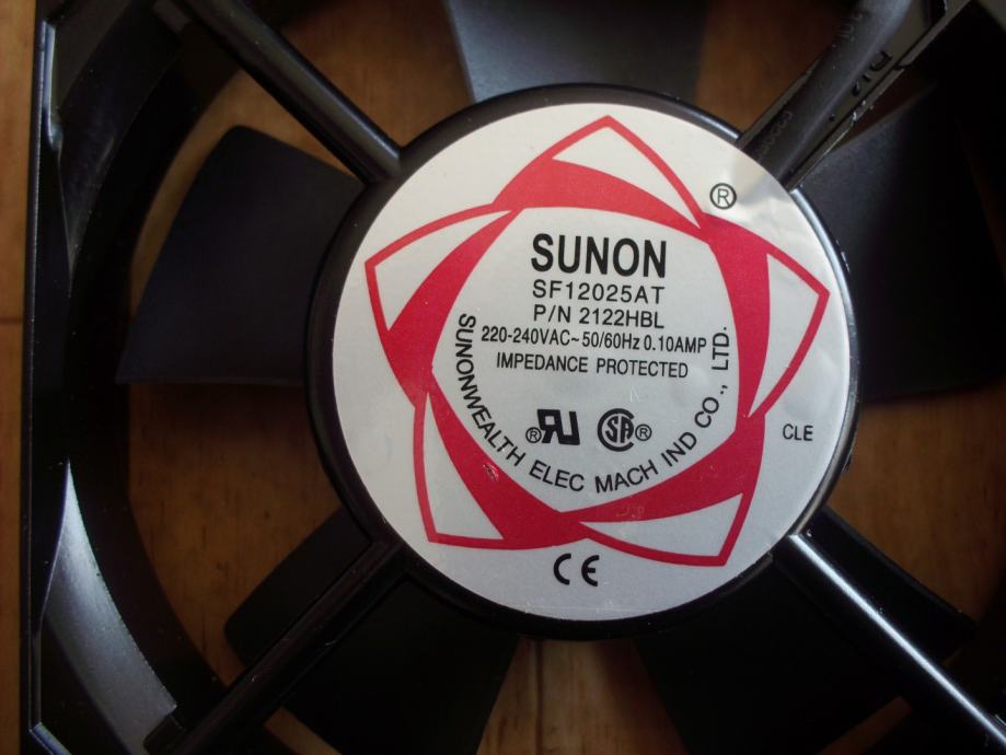 Ventilatori Cooleri 120mm 220V~ metalni marke SUNON, SHENGSHIDA