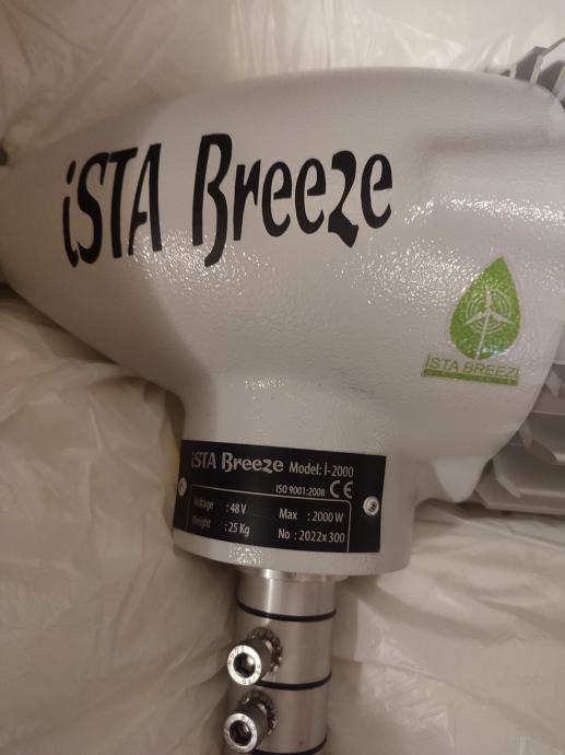Vjetroturbina iSTA-BREEZE i-2000,48V,2 kW