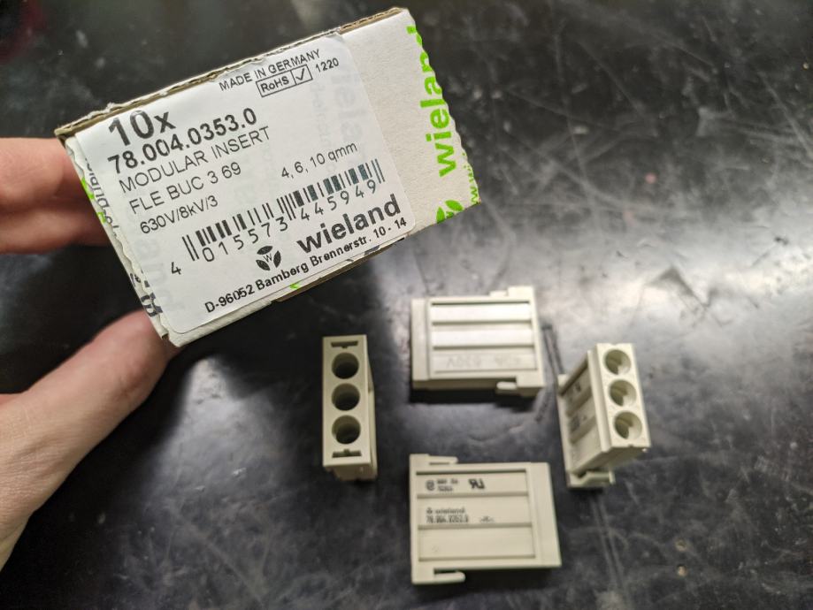 Wieland Modular Insert FEMALE 78.004.0353.0