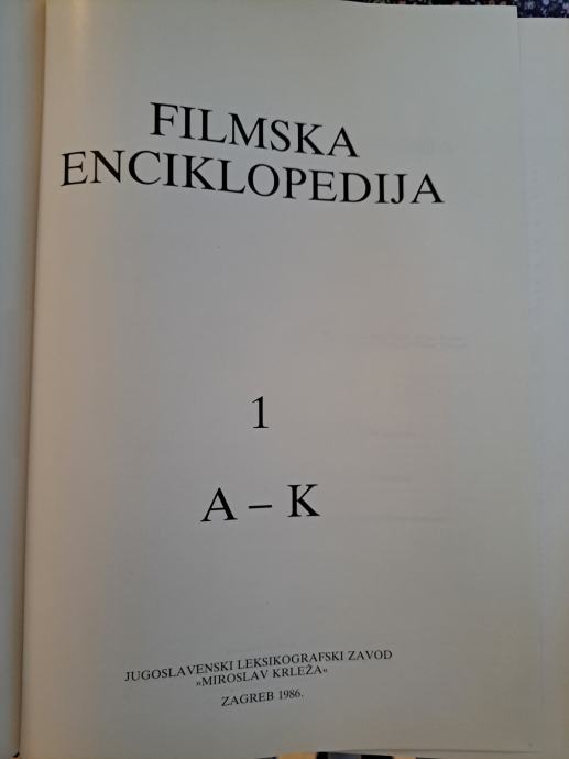 Filmska enciklopedija i Enciklopedija Jugoslavije