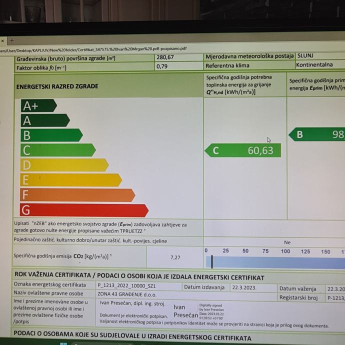 ENERGETSKO CERTIFICIRANJE - OVLAŠTENA TVRTKA