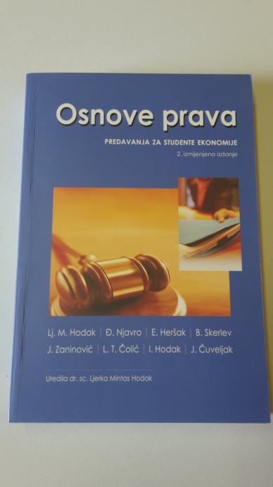OSNOVE PRAVA – 2. izdanje - Lj. Mintas Hodak - novo, dostava