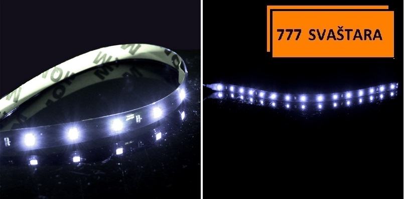 Led traka za auto -silikonska - 30cm - Kristalno Bijela