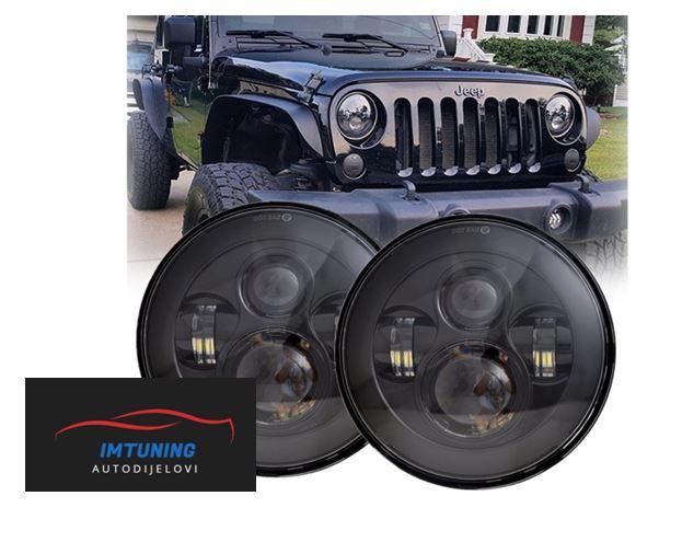 Mercedes Benz G klasa W463 7inčni CREE LED farovi crni Angel Eye