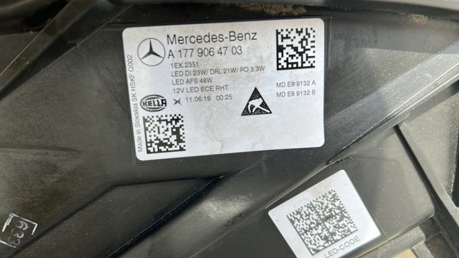 Mercedes-Benz a klasa w177 lijevi far a1779064703