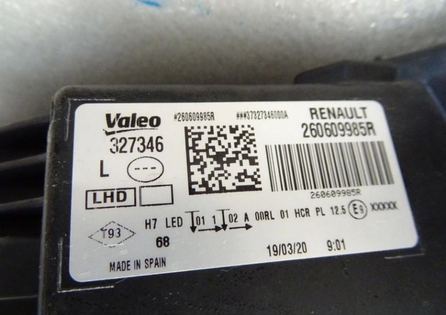 SVJETLO PREDNJE LIJEVO RENAULT megane iv lift org eu fv