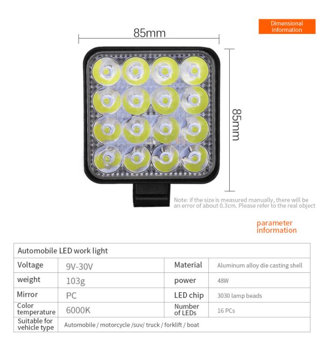 Univerzalna LED radna svjetla za sva vozila [BESPLATNA DOSTAVA]