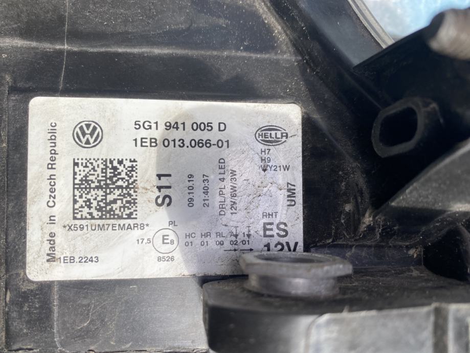 VW GOLF 7.5 LJIJEVI FAR 5G1 941 005 D