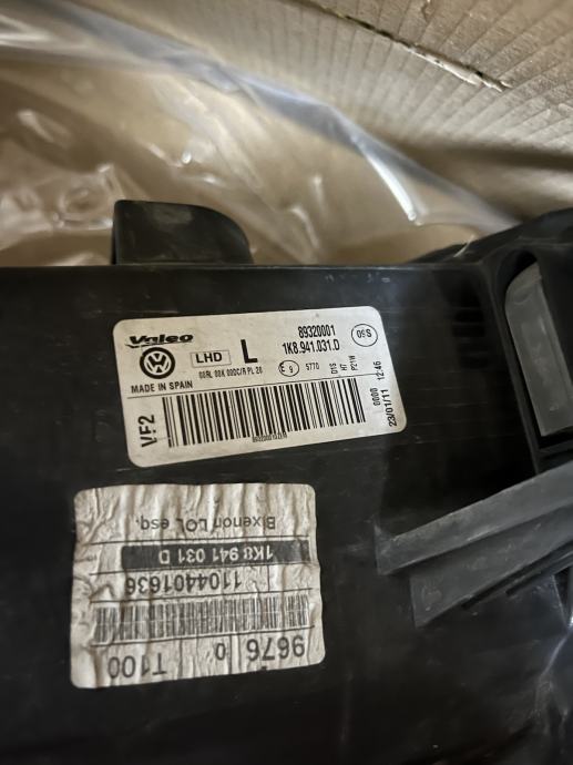 VW Scirocco prednji lijevi orginal far, bi xenon