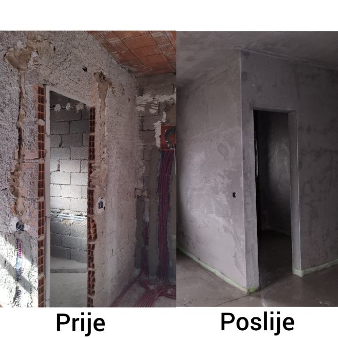 Fasade, gletanje i bojanje, strojno žbukanje te lakiranje vrata