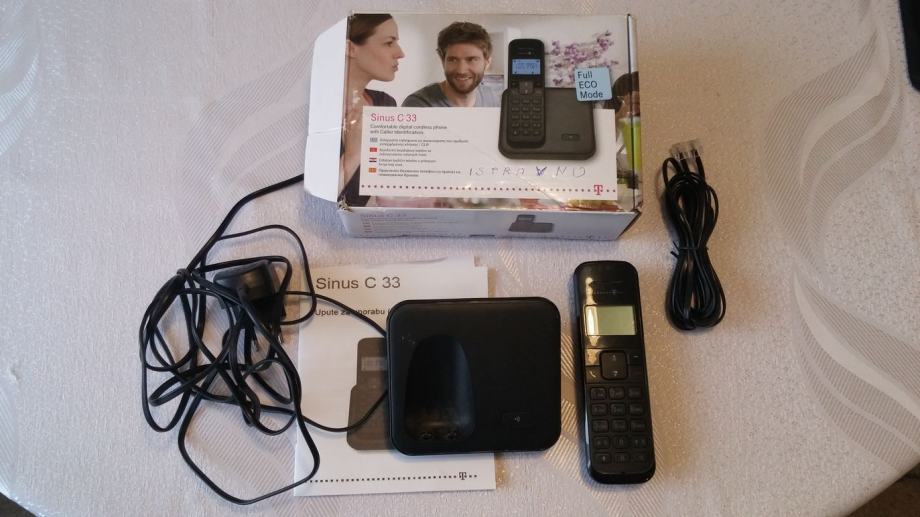 Kućni fiksni bežični telefon SINUS C33 - ODLIČAN