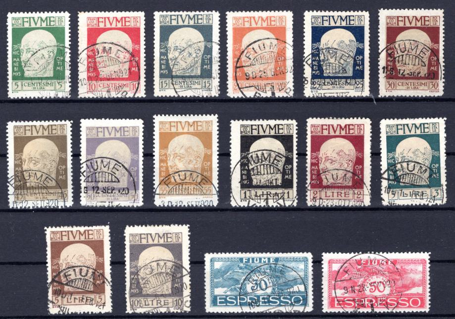 Riječki suvenir - Fiume o Morte, serija DAnnunzio maraka