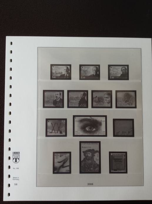 Lindner original listovi T168 Hrvatska 2006 godina