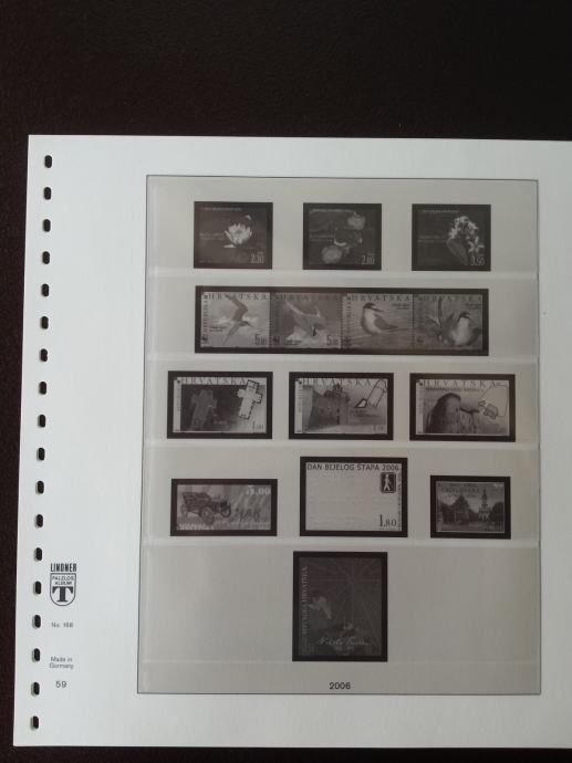 Lindner original listovi T168 Hrvatska 2006 godina