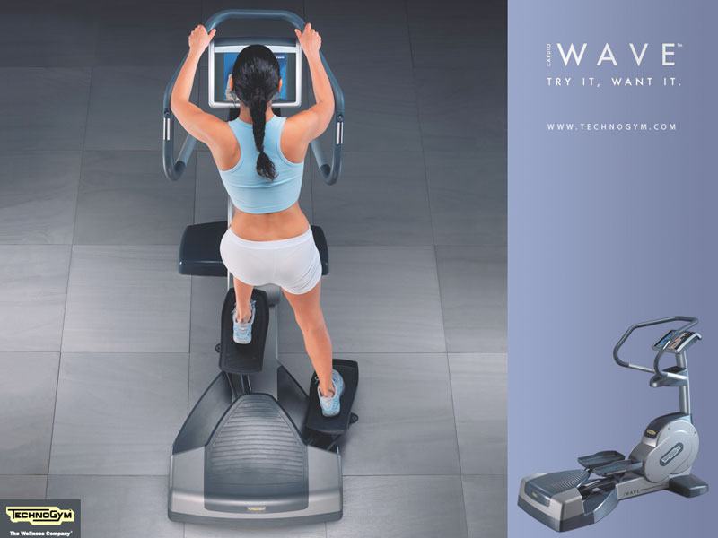 CARDIO WAVE s TV-OM excite 700 TECHNOGYM - KAO NOV!