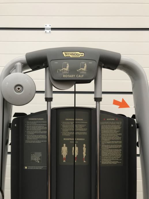 TECHNOGYM ROTARY CALF SELECTION LINE SPRAVA ZA UČVRŠĆIVANJE MEČA