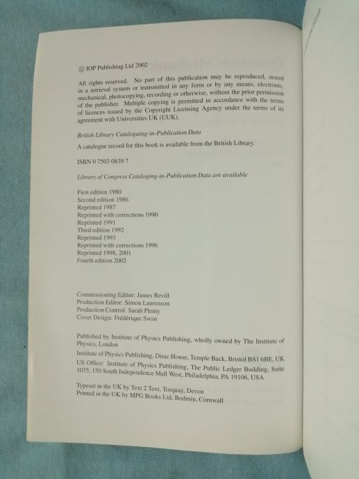 Alastair I. M. Rae – Quantum Mechanics