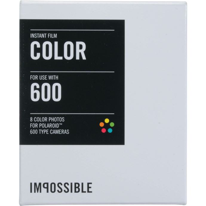 Impossible Color Instant Film for Polaroid 600 Cameras (White Frame)
