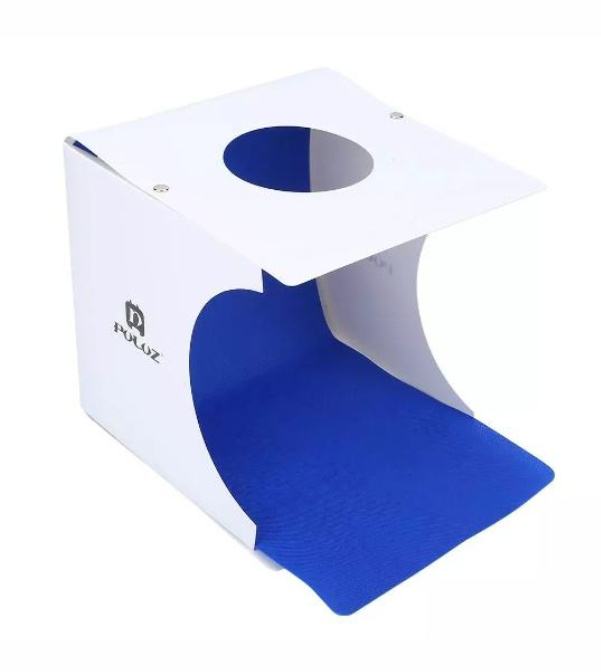 Mini foto studio box, led rasvjeta, 6 pozadina, 24x23x22cm