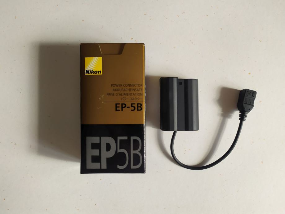 Nikon EH-5D AC adapter + Nikon EP-5B power connector