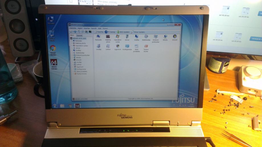 Fujitsu AMILO Pro V3515 - 15.4 CPU 2.0Ghz HDD320gb DDR2 2GB- KAO NOV!
