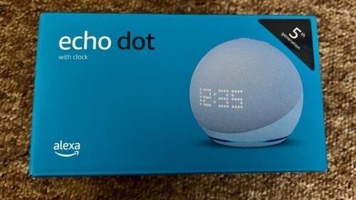 AMAZON ALEXA SAT ECHO DOT 5. GENERACIJA 2022 with Clock Display