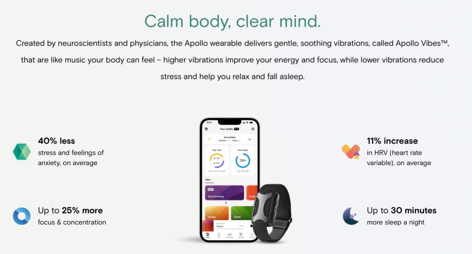 Apollo neuro - Touch therapy band for stress, sleep and performance