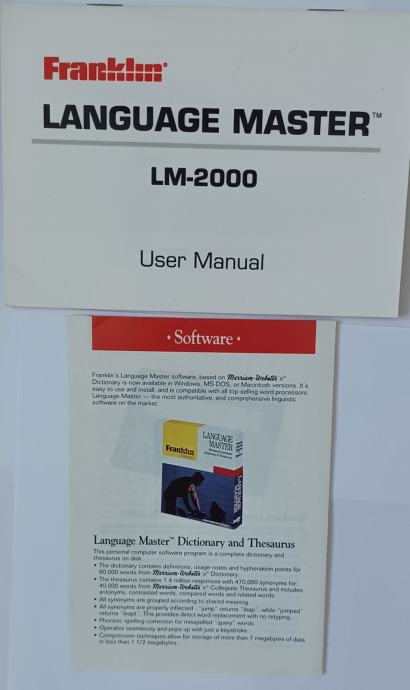 Franklin Language Master LM-2000