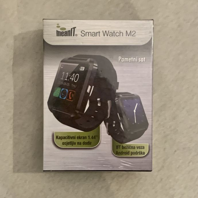 MEANIT pametni sat SMART WATCH M2 crni