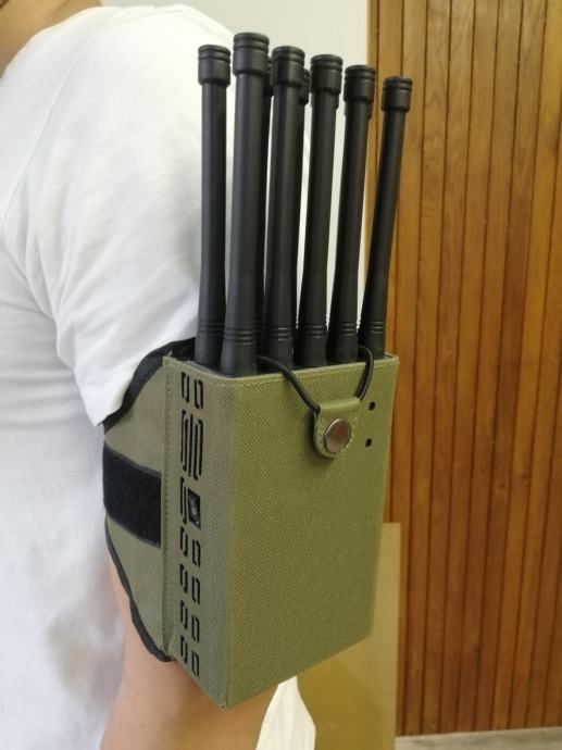 Prijenosni JAMMER-ometac/blokator signala 3G/4G/5G/GPS/433MHz/868MHz