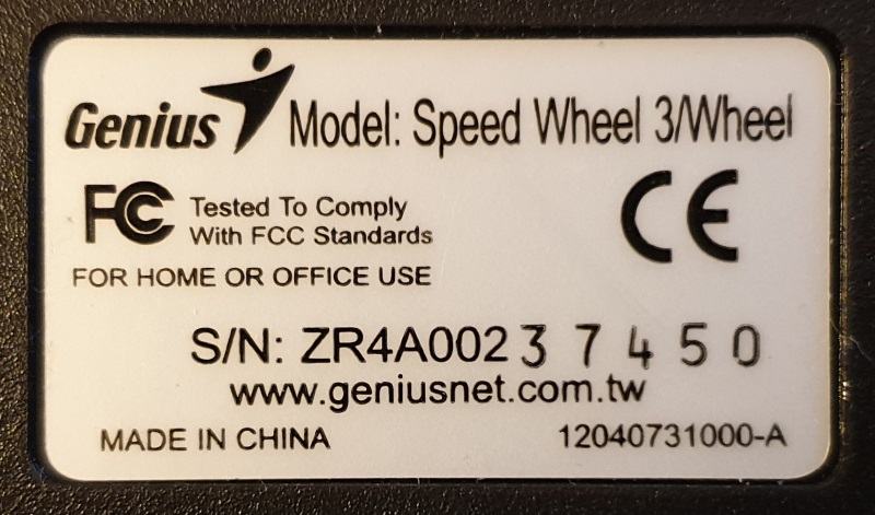 Genius Speed Wheel 3 (wheel and pedal)