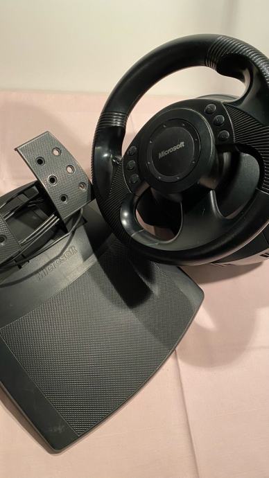 Microsoft SideWinder Precision Racing Wheel + Pedals