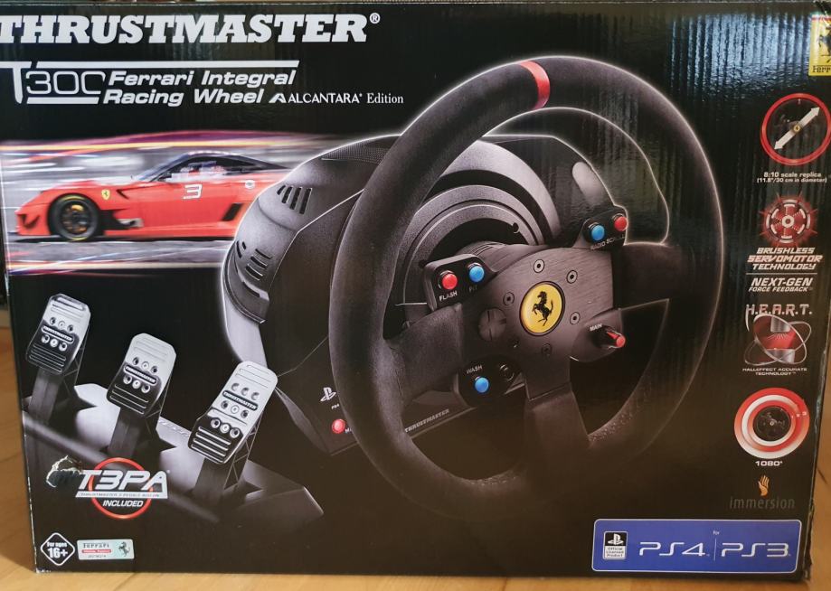 THRUSTMASTER T300 Ferrari Integral Racing Wheel Alcantara Edition