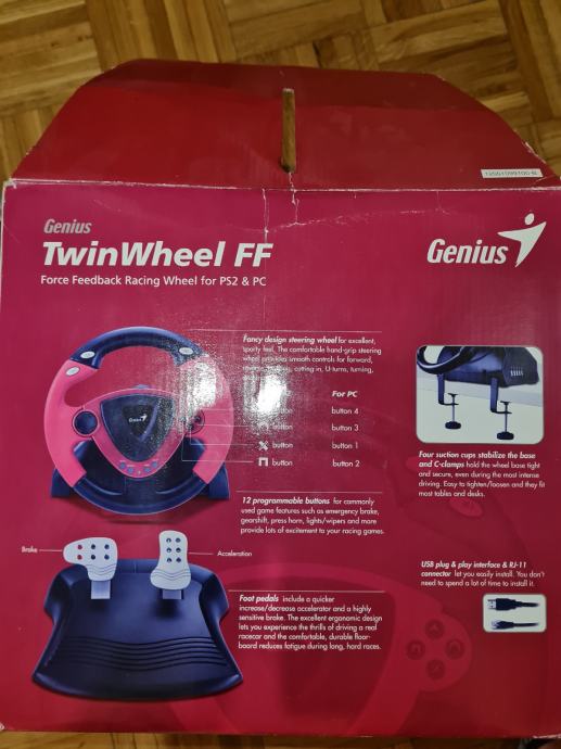 Twin wheel FF Genius, pc and ps2