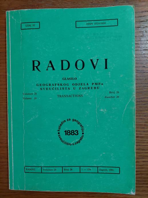 Radovi - Glasilo GEOGRAFSKOG odjela PMF-a Sveučilišta u Zagrebu
