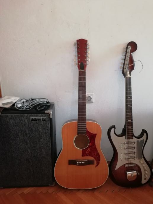 Prodaja električne Kawai i akustične gitare dvanaestice